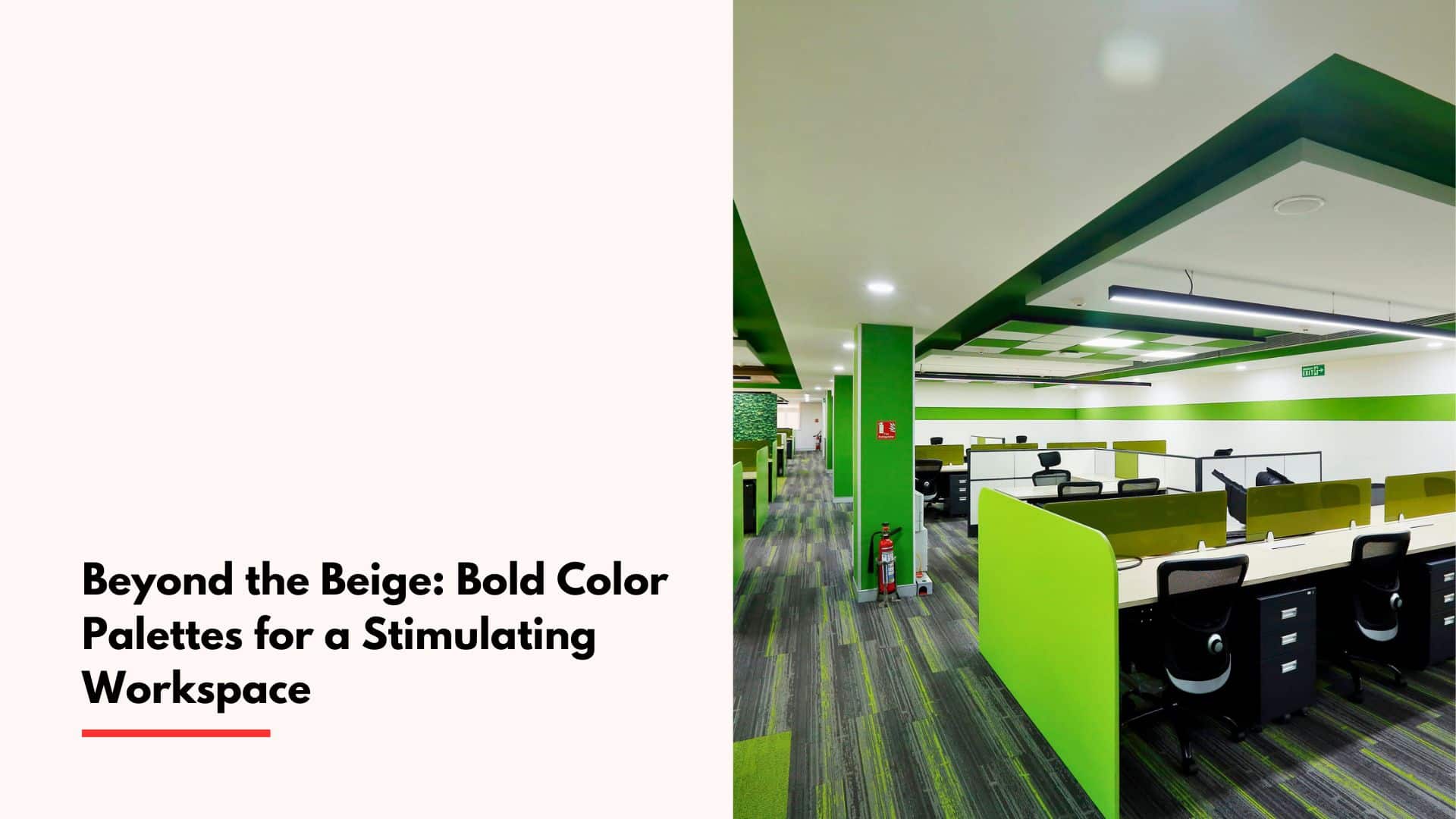 Beyond the Beige: Bold Color Palettes for a Stimulating Workspace